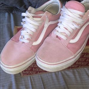 Vans | Shoes | Pinkwhite Vans | Poshmark